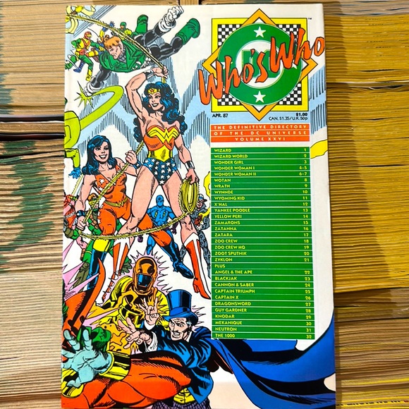 DC Comics | Other | April 987 Wonder Woman Whos Who Comic | Poshmark